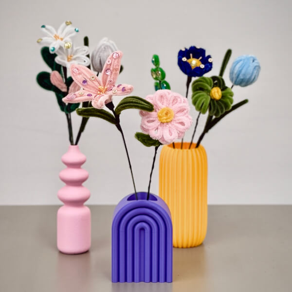 Korean-inspired Sparkling Chenille Flower Bouquet Workshop Manchester ...