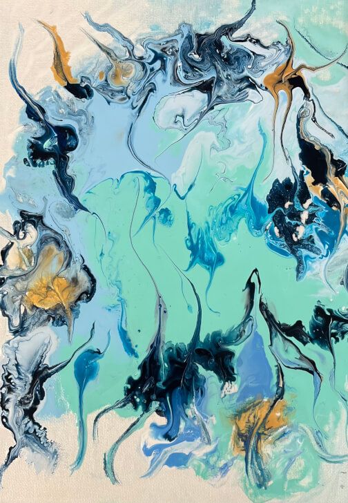 Abstract Acrylic Paint Pouring Workshop Manchester | ClassBento
