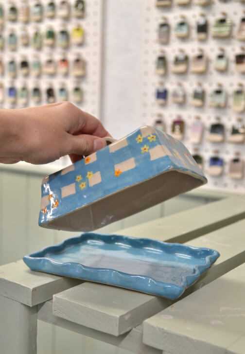 Hand Built Ceramic Butter Dish Workshop Atherstone on Stour | ClassBento